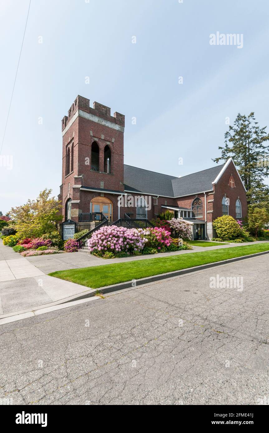 Westminster Presbyterian Church in Anacortes, Washington Stock Photo ...