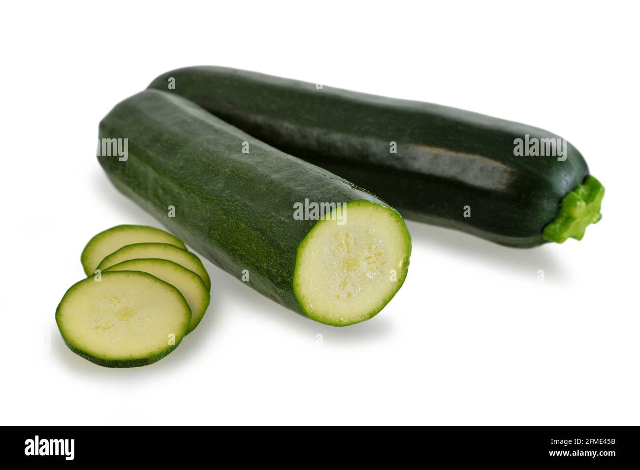 Zucchini isolated on white background Stock Photo - Alamy