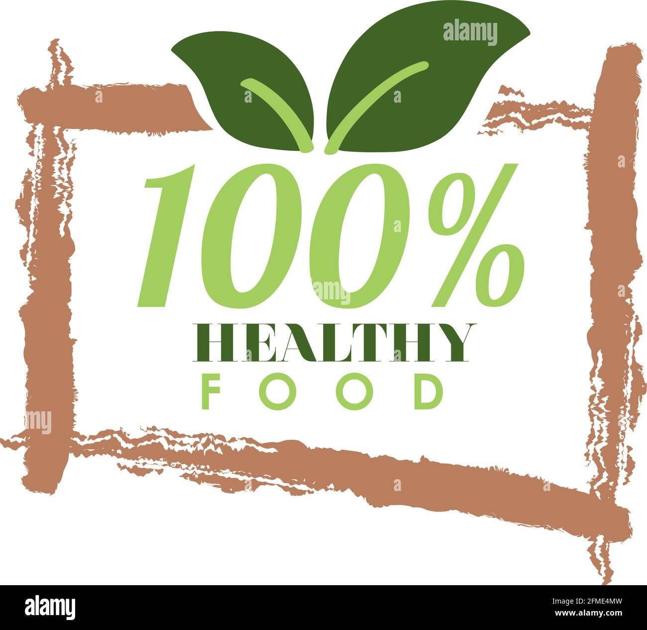 healthy food label product icon Stock Vector Image & Art - Alamy