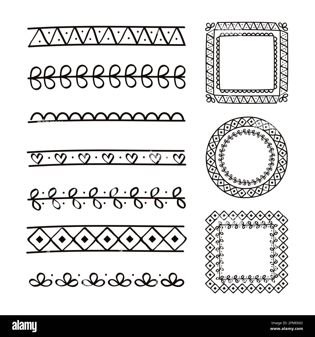 Ten borders Stock Vector Images - Alamy