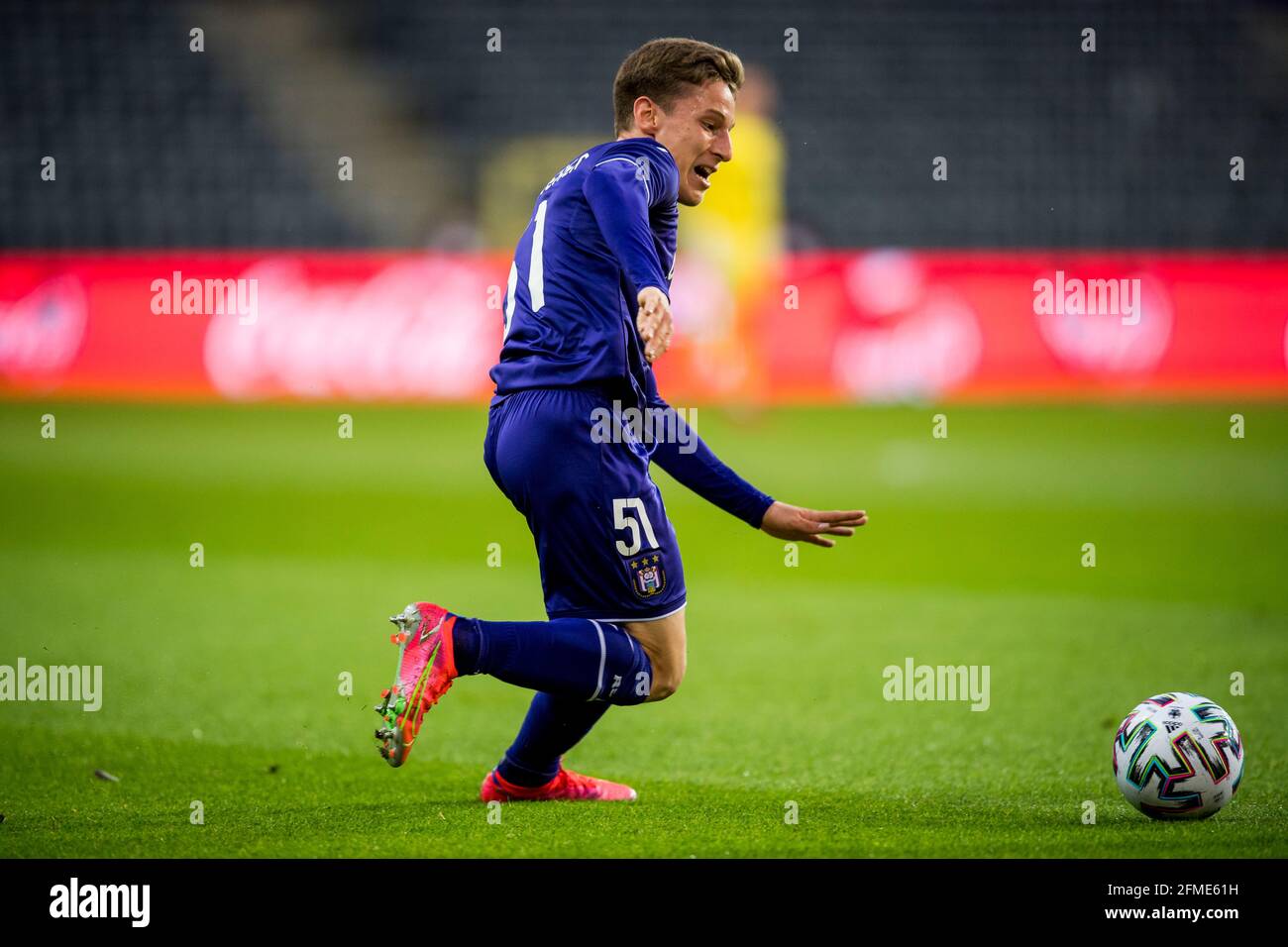 Anderlecht's Yari Verschaeren pictured in action during a soccer match ...