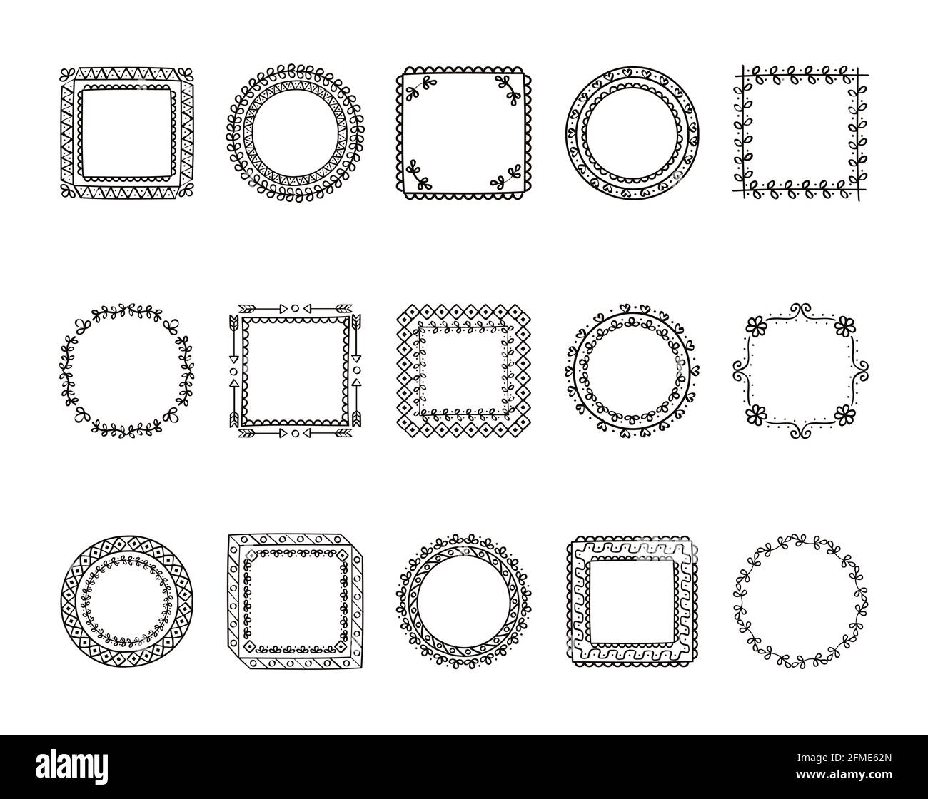 Simple borders and frames Cut Out Stock Images & Pictures - Alamy