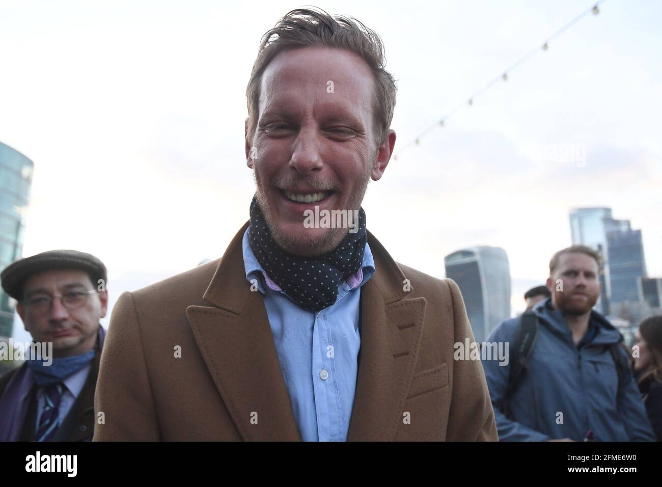 Leader of the Reclaim Party, Laurence Fox arriving at City Hall, London ...