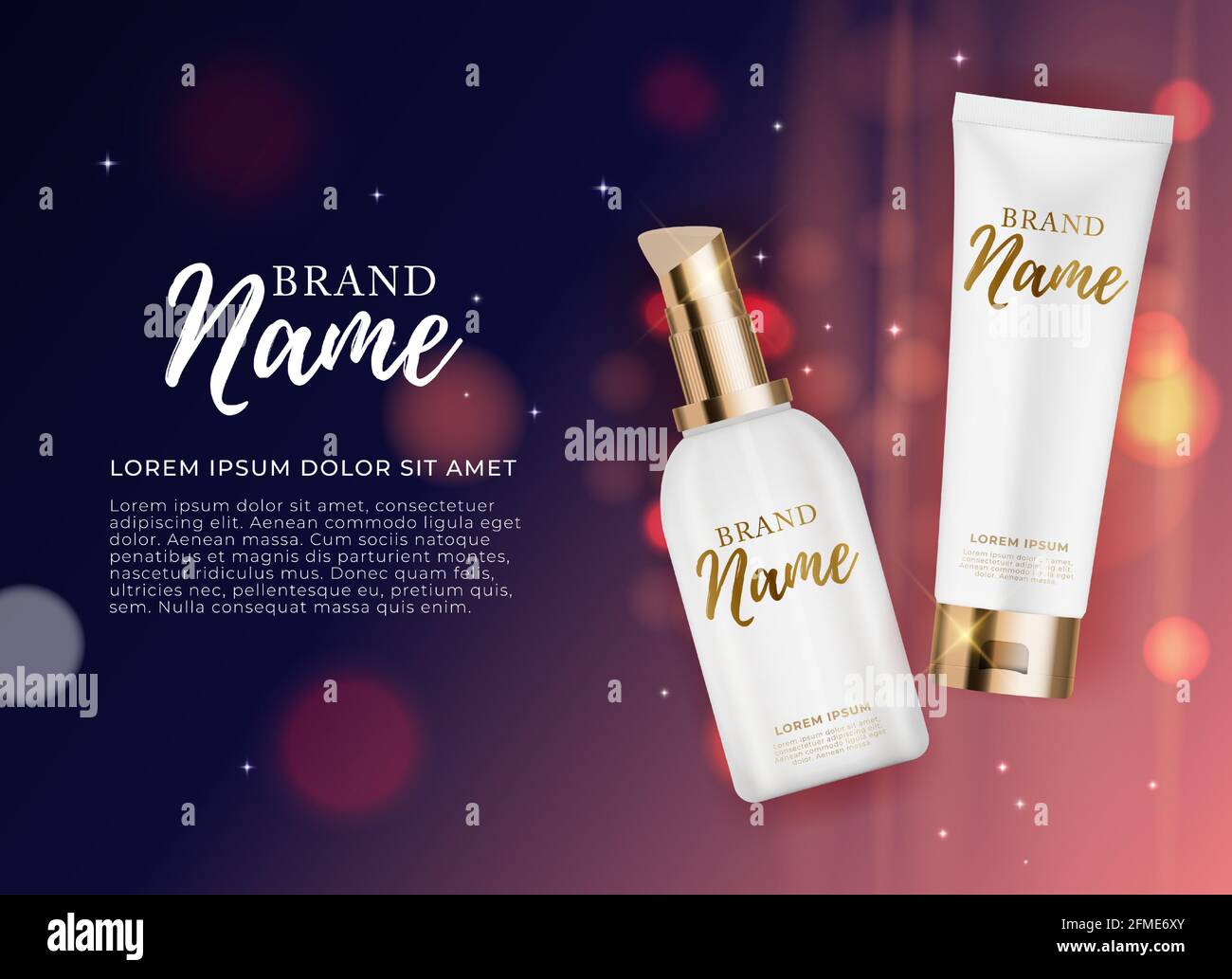 3D Realistic Natural beauty cosmetic product for face or body care on ...