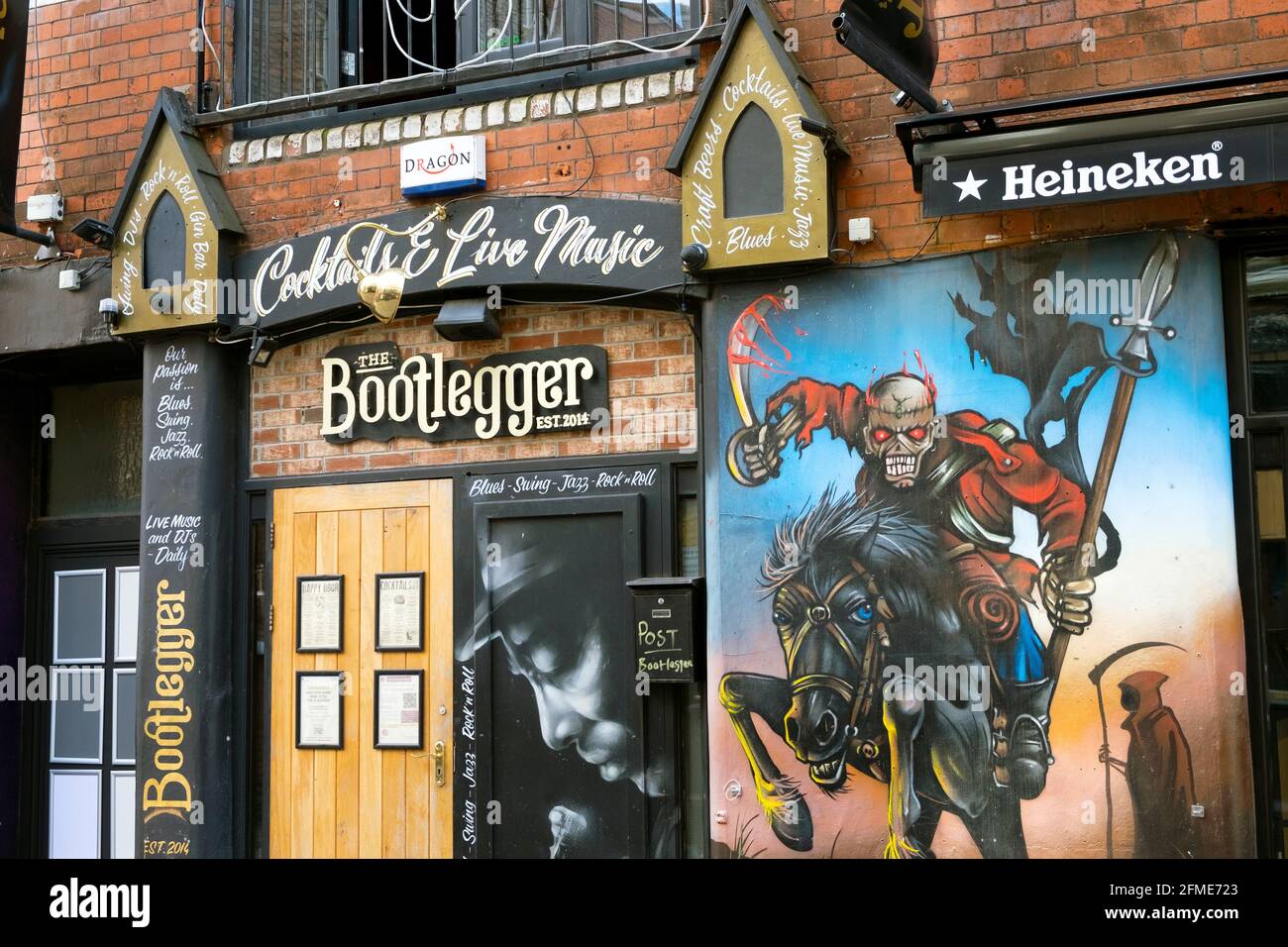 Night clubs in Womanby Street Cardiff City Centre Wales UK May 2021 ...