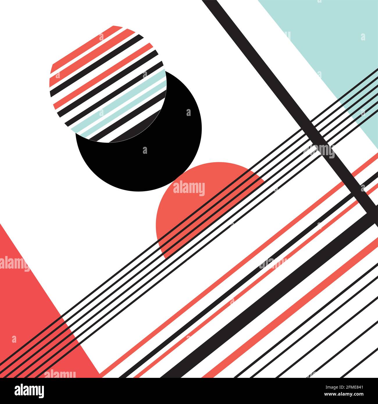 Abstract Multi Colored Background Of Geometric Objects An Example Of An Unusual Abstraction