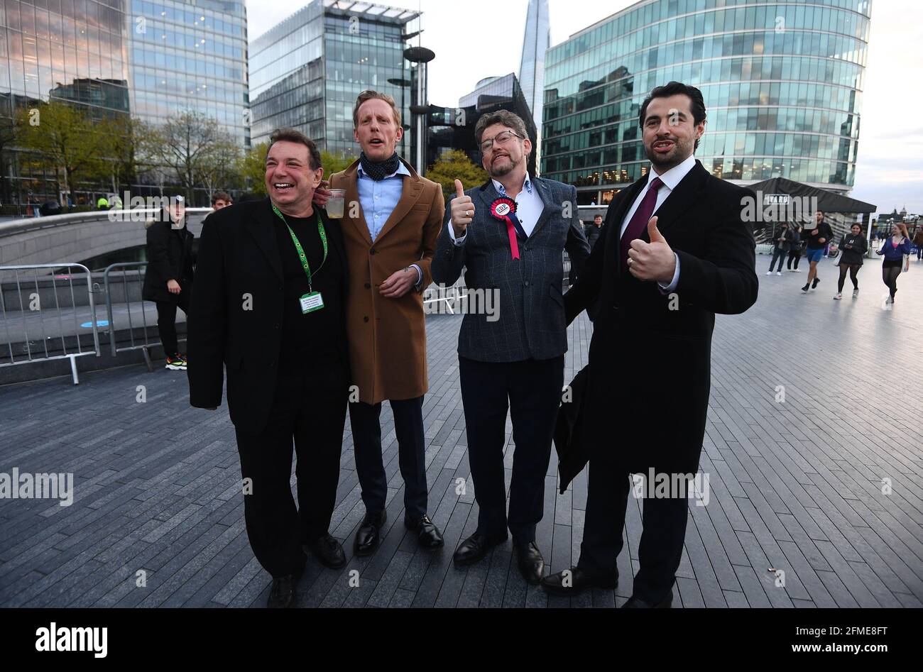(Left to right) UKIP's Peter Gammon, Leader of the Reclaim Party ...