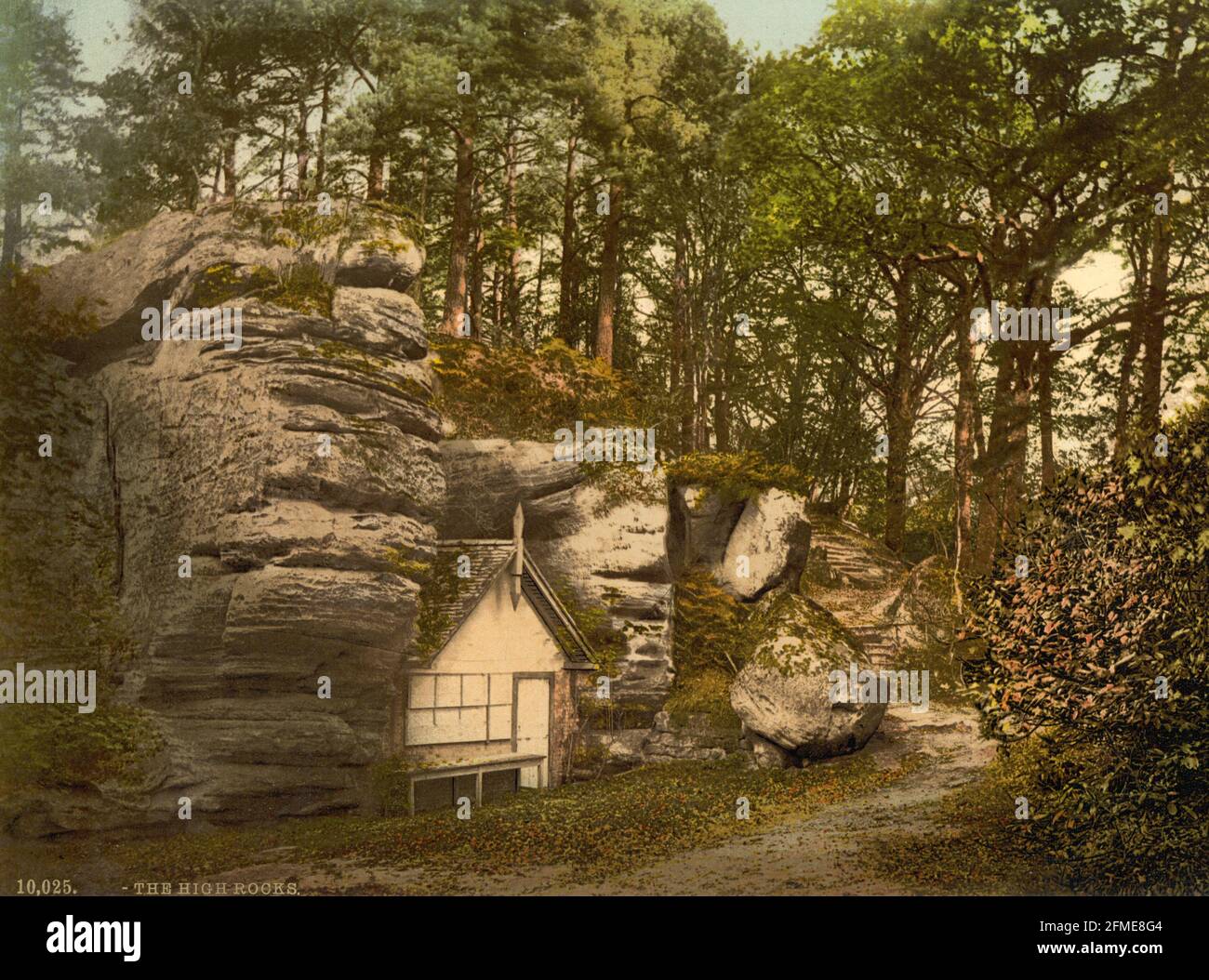 High Rocks at Tunbridge Wells, Kent circa 1890-1900 Stock Photo - Alamy
