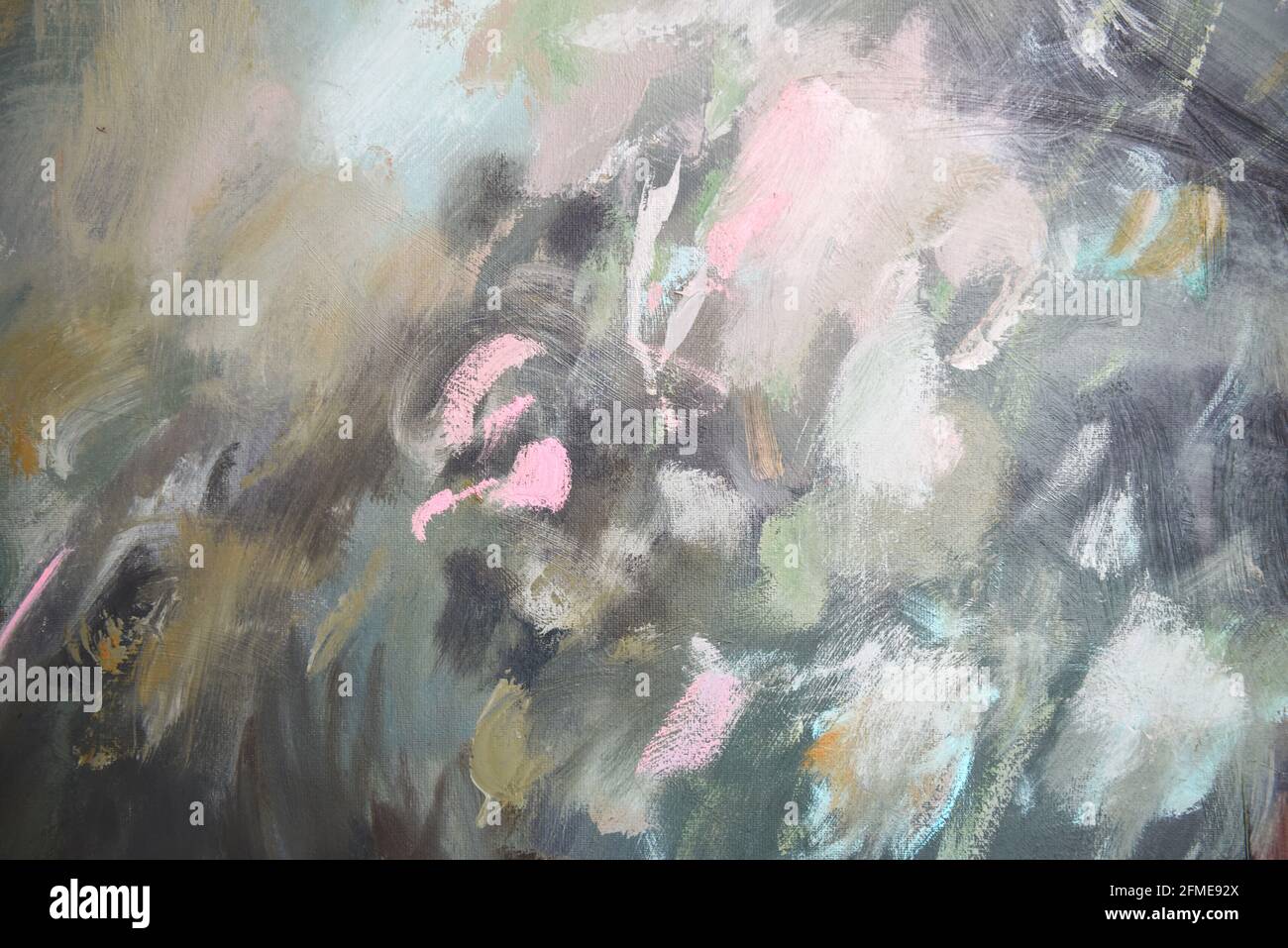 Painting canvas close up texture background with colors vivid colorful ...
