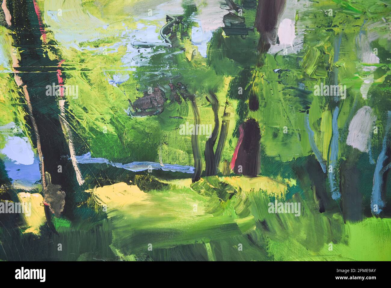 Painting canvas close up texture background with colors vivid colorful ...