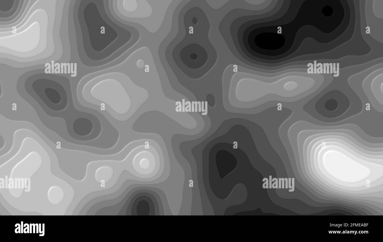 Abstract 3d render geometric areas land and water spaces with ...