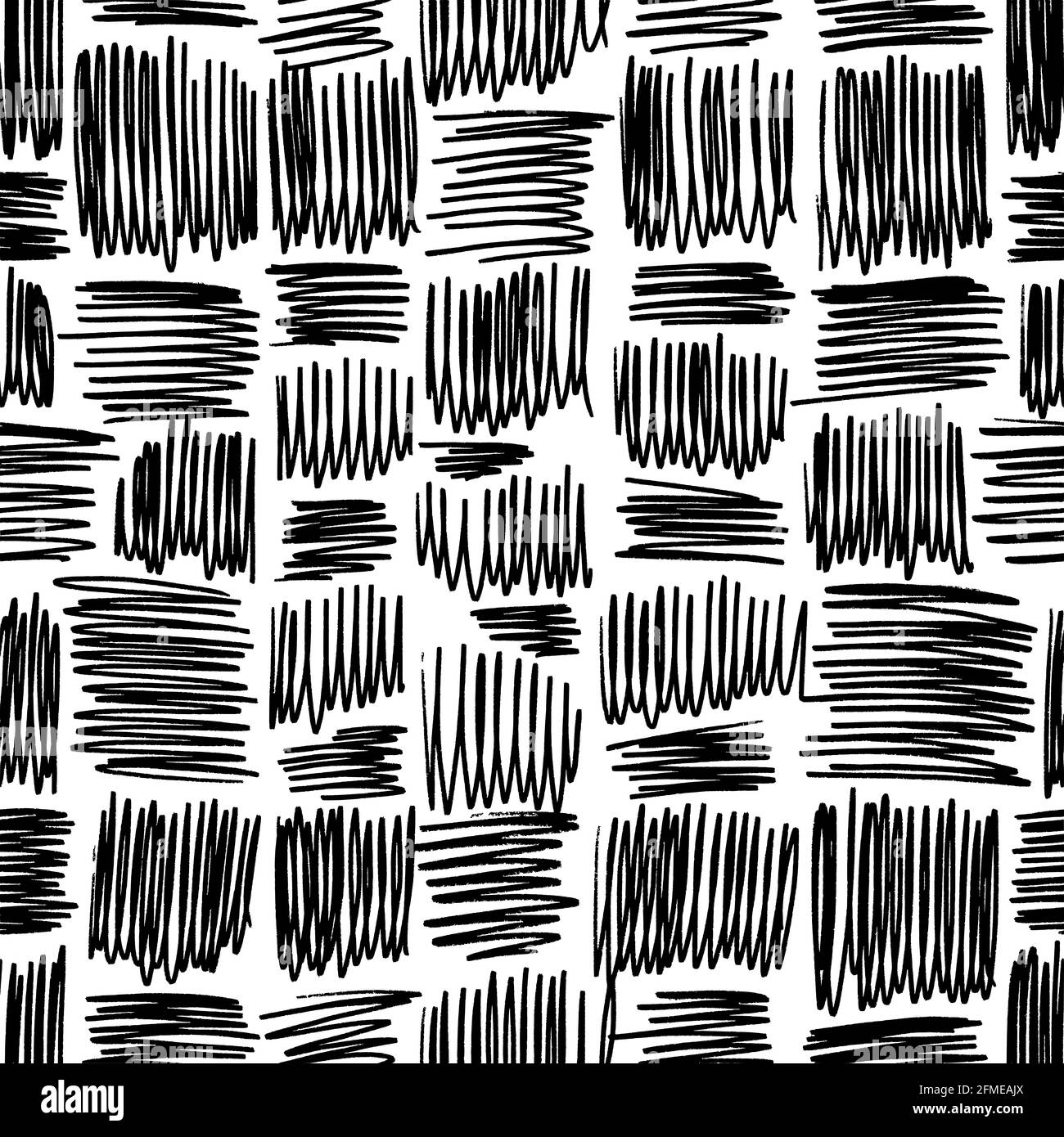 Abstract hand drawing pattern black and white Stock Vector Image & Art - Alamy