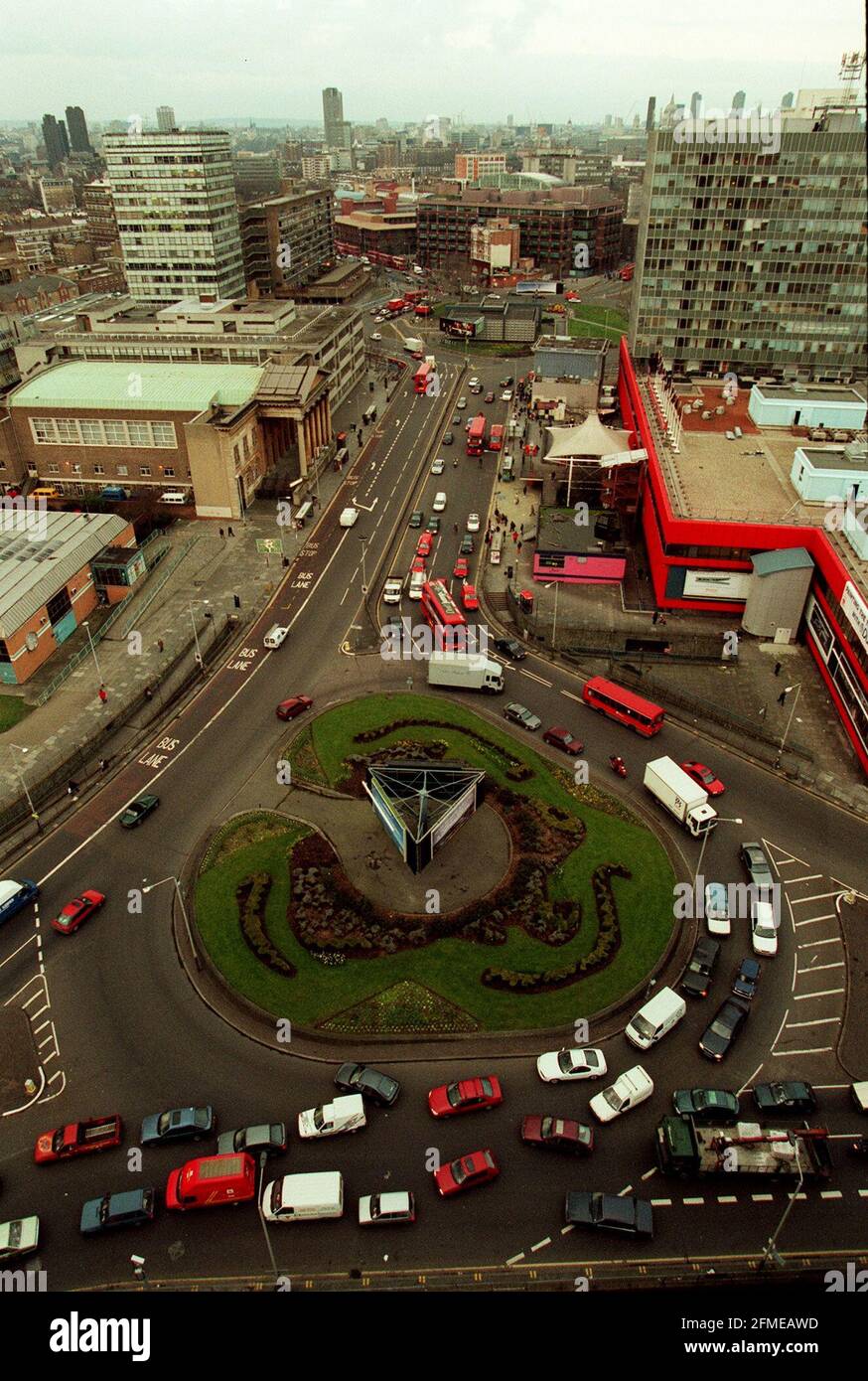 London. Looking towards the City of London, March 1999 from the ...