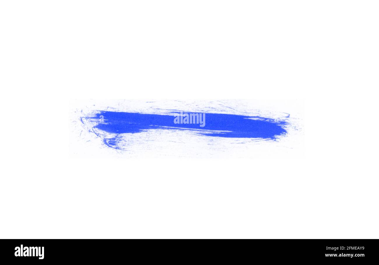 Beautiful paint isolated paint line brushes for painting. Blue ink ...