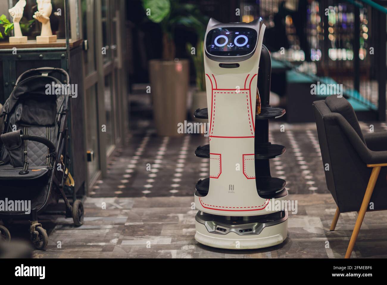 Robot waitress hi-res stock photography and images - Alamy