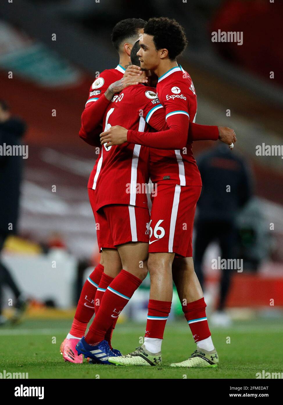 Thiago alcantara liverpool celebrates hi-res stock photography and ...