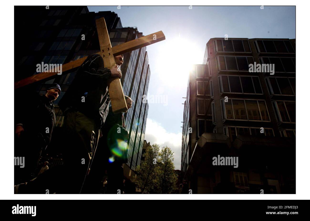 The anual Crucifixion march between the Methodist central hall and ...