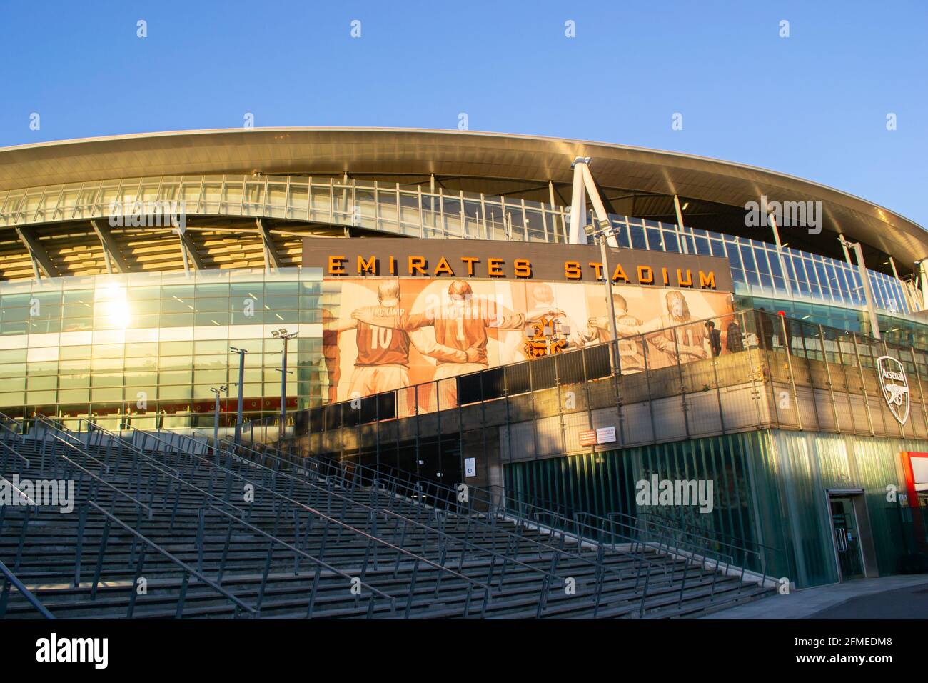 HIGHBURY, LONDON, ENGLAND- 6 May 2021: Arsenal Emirates football ...