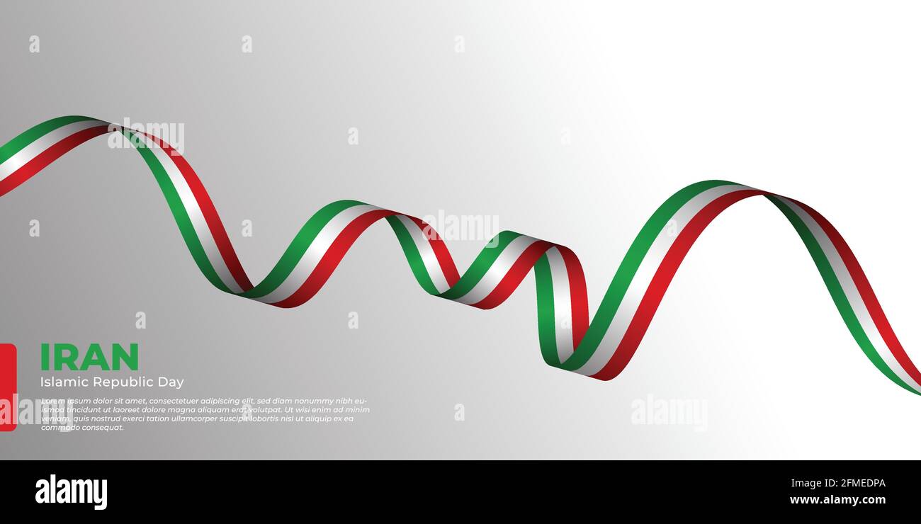 Waving Iran flag vector illustration. Good template for Iran National ...