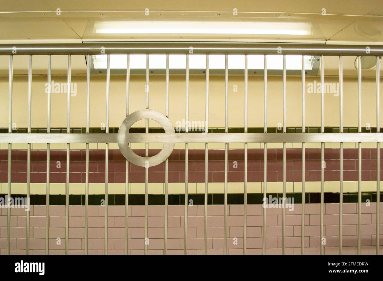 ARSENAL, LONDON, ENGLAND- 6 May 2021: TFL London underground roundel ...