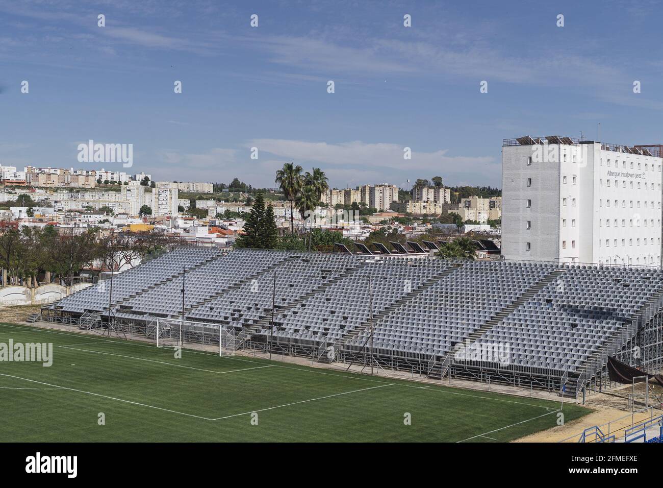 Aerial shot of a football stadium Stock Photo - Alamy