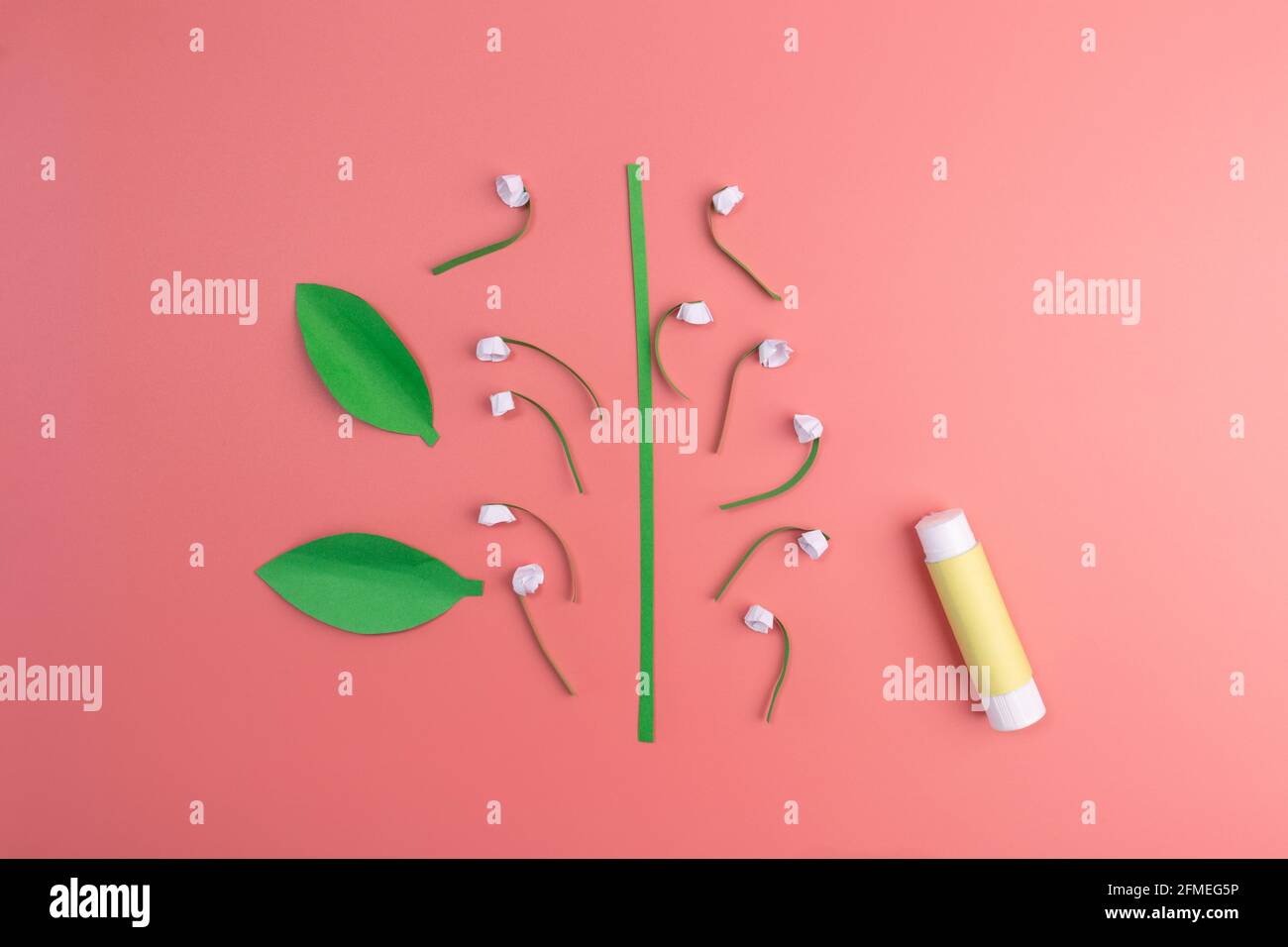 details for spring craft, art project for kids Stock Photo - Alamy