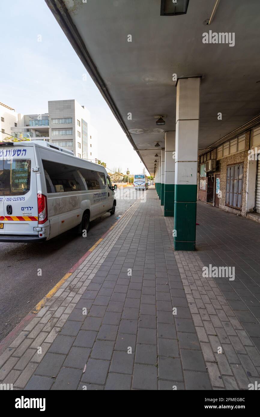 21-04-2021. hadera-israel. A view of the passenger docks at Hadera ...