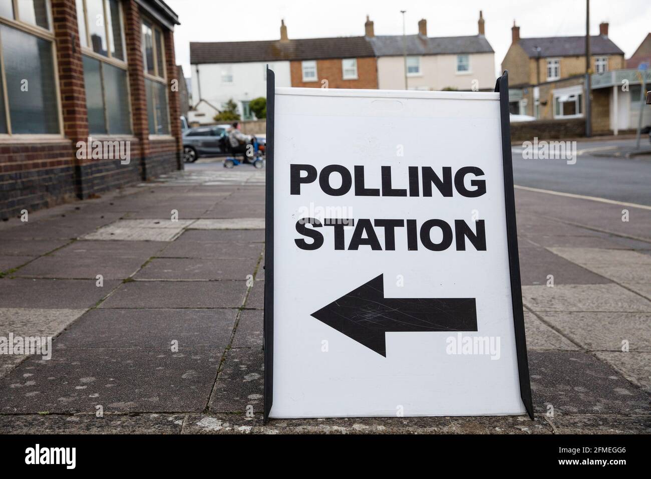 Polling station signage hi-res stock photography and images - Alamy