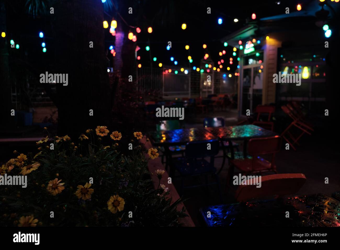 This is a photograph of the patio at Agave mexican restaurant in ...