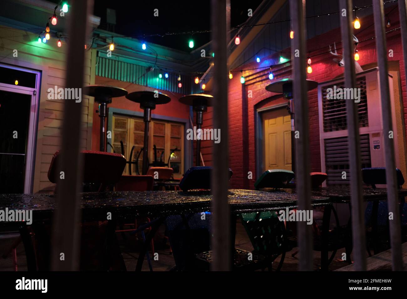 This is a photograph of the patio at Agave mexican restaurant in ...