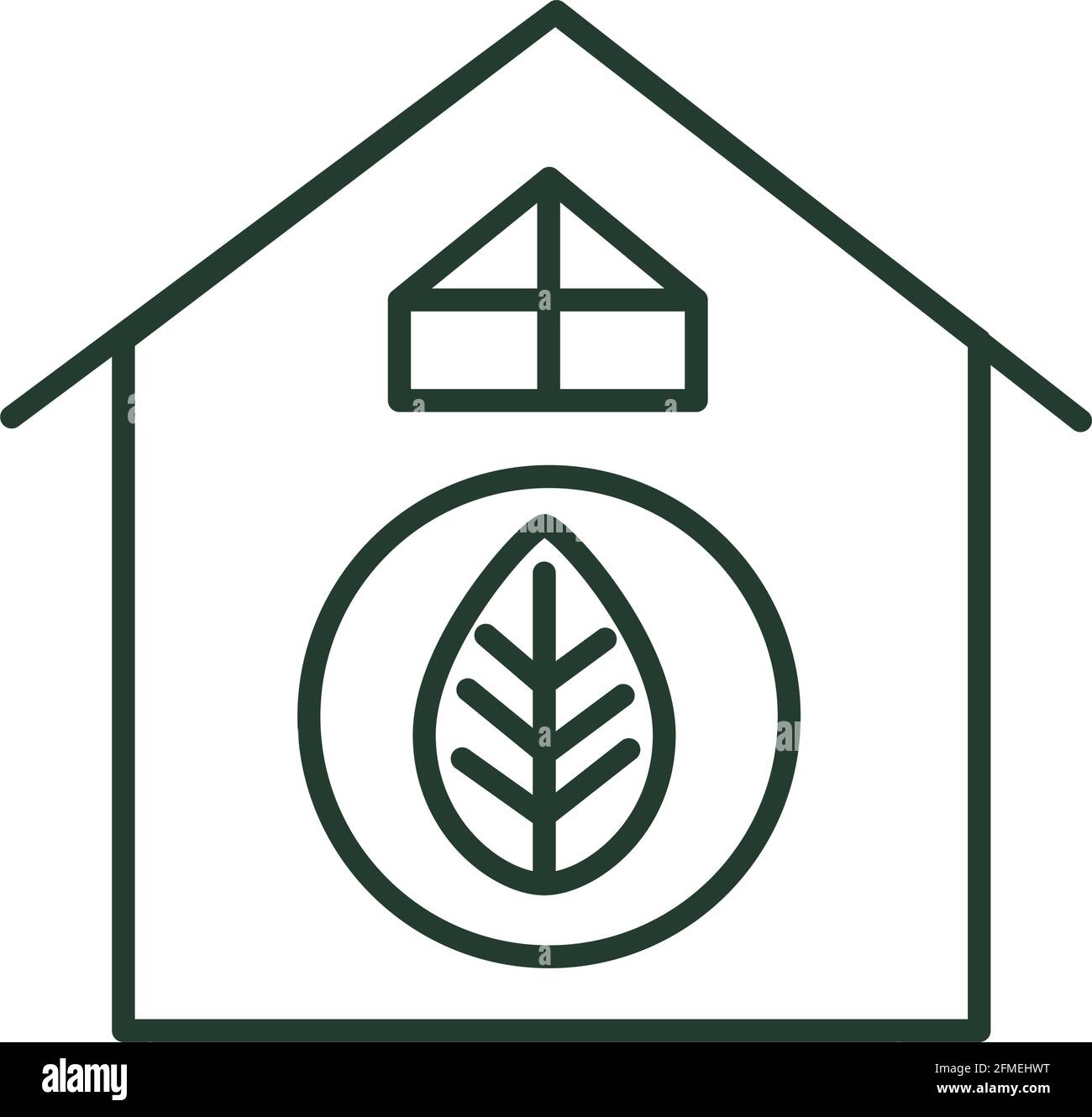 Green eco facade building Cut Out Stock Images & Pictures - Alamy