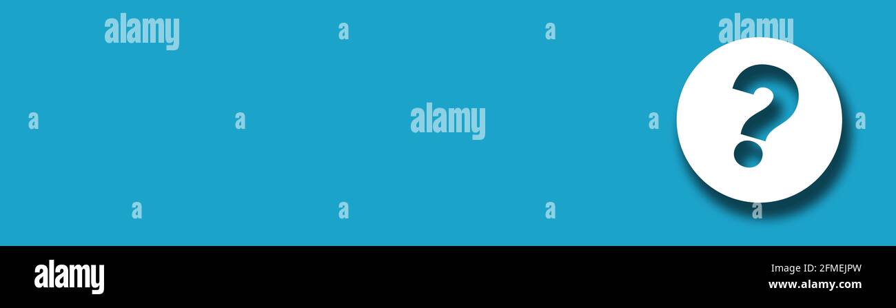 3D textured Question mark Shape on blue background. Business Help ...