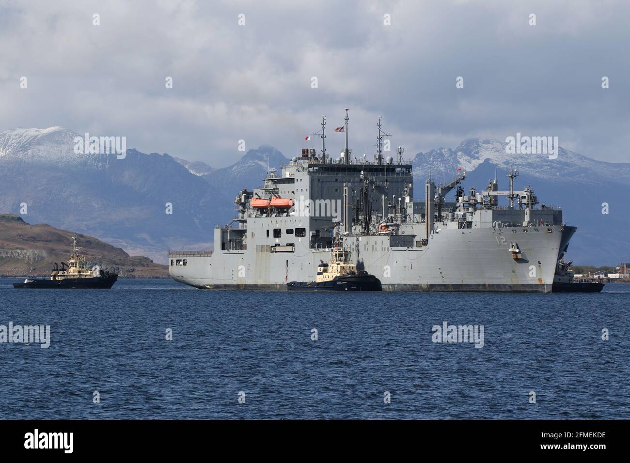 USNS William Mclean (T-AKE-12), a Lewis and Clark-class dry cargo ship ...