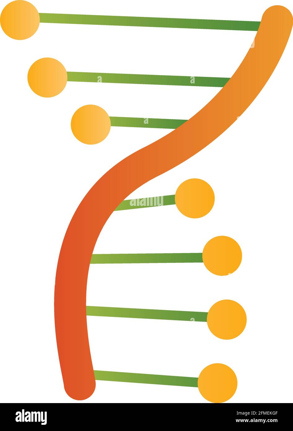 green and yellow dna molecule Stock Vector Image & Art - Alamy