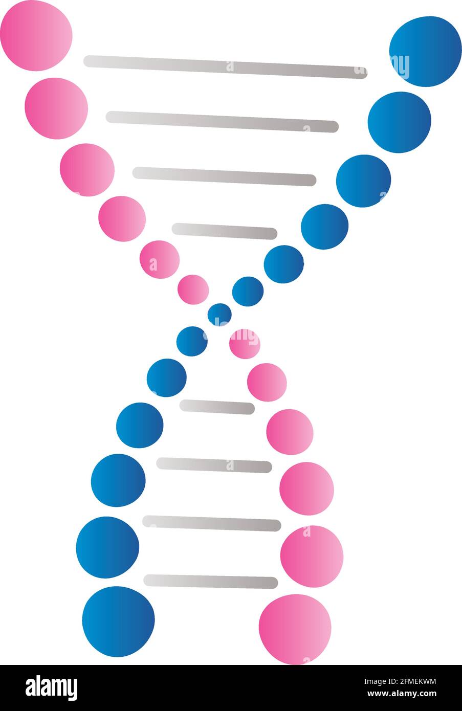 dna blue and pink molecule Stock Vector Image & Art - Alamy