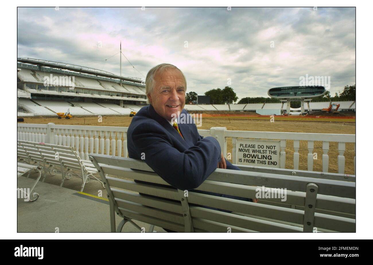 Sir Tim Rice at Middlesex Cuonty Cricket Ground, Lords in London.pic ...