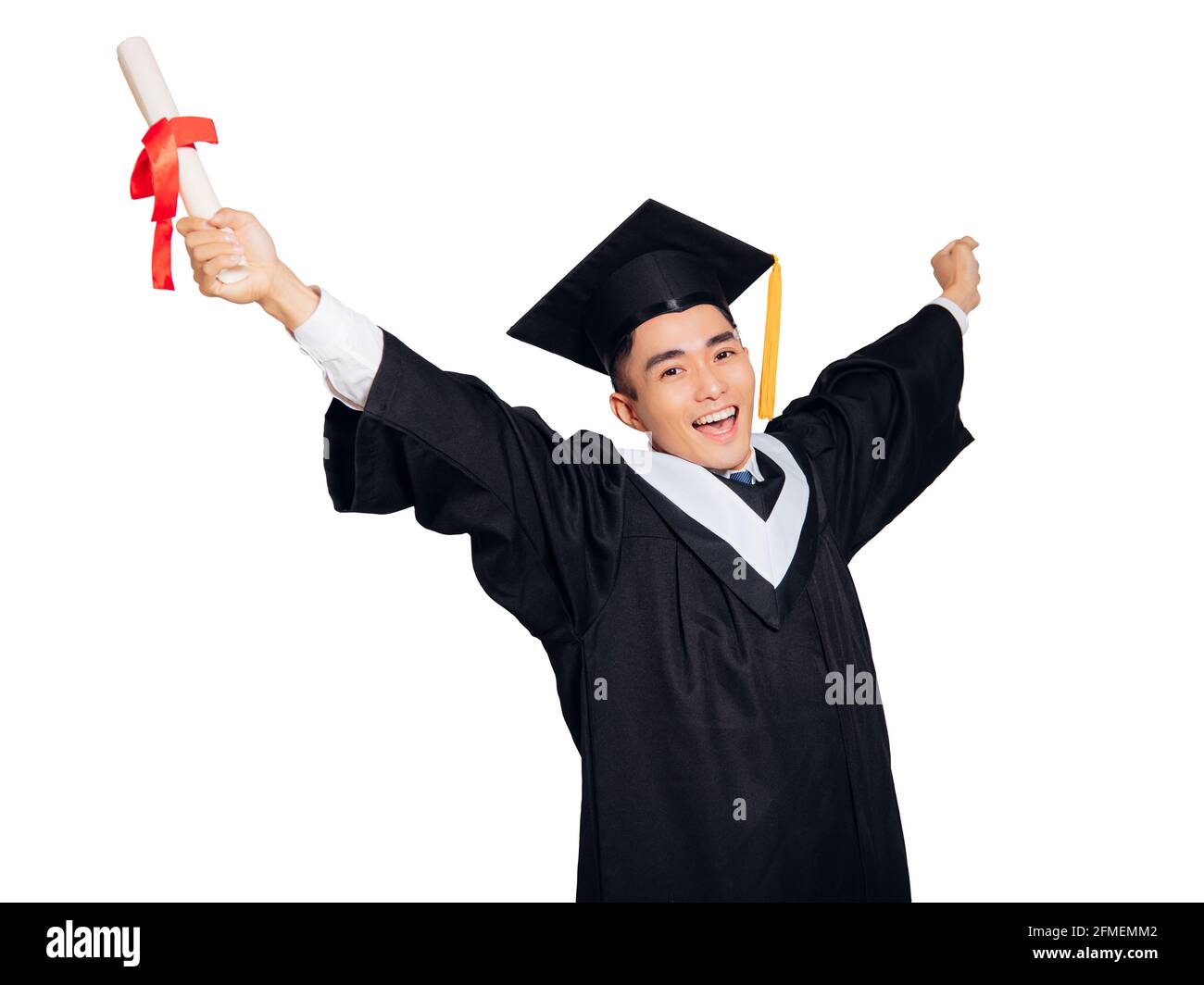 Young man in graduation cap hi-res stock photography and images - Alamy