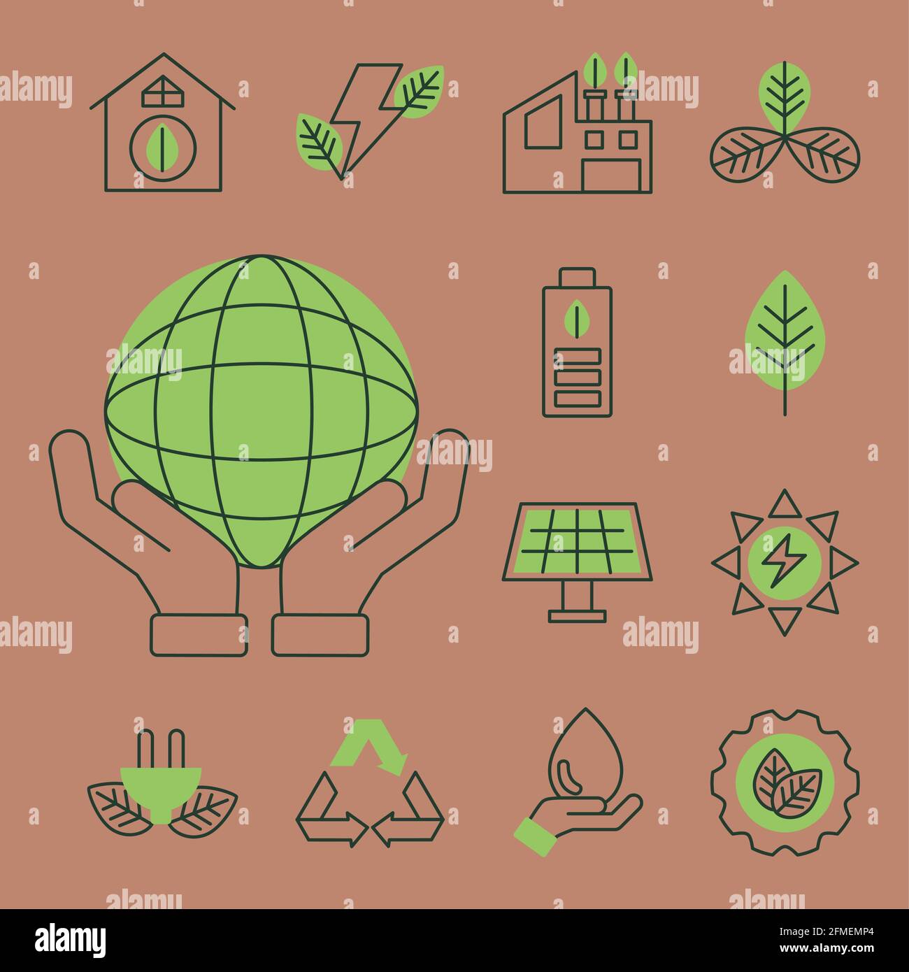Thirteen leaves Stock Vector Images - Alamy