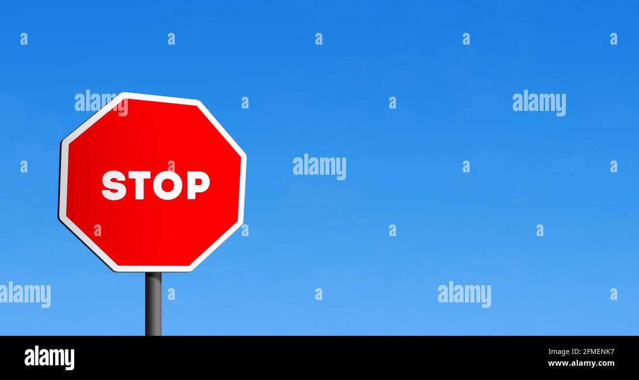 Octagon road traffic stop sign hi-res stock photography and images - Alamy