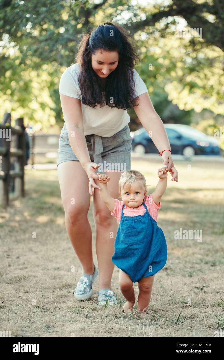 Cute Baby Girl Walking