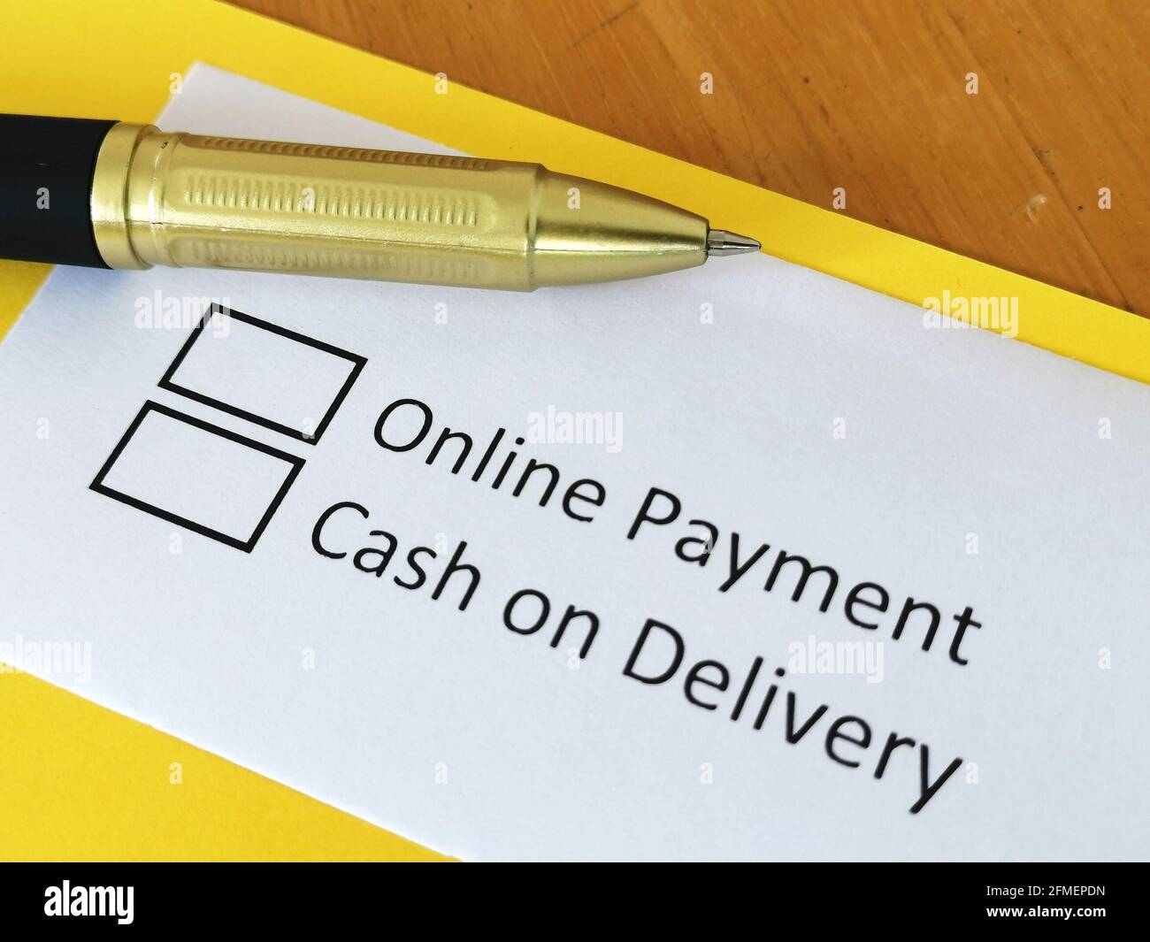 One person is answering question about online payment and cash on ...