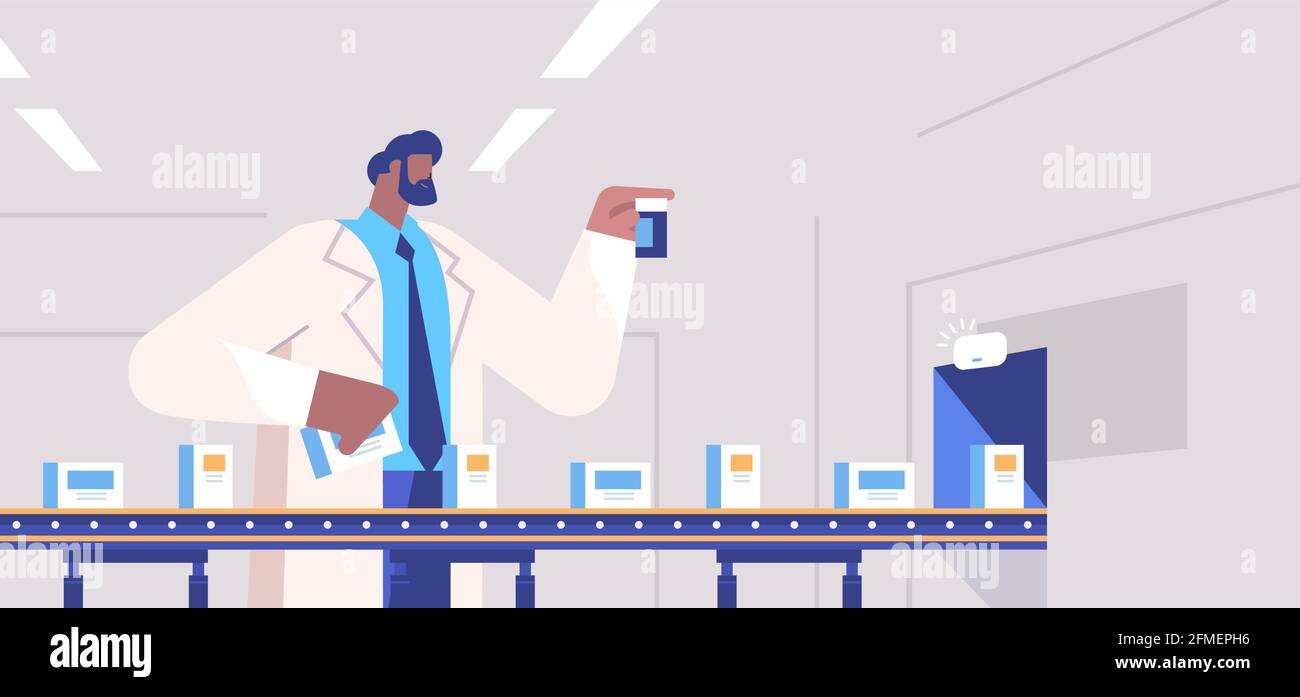 Automation pharmacy cartoon hi-res stock photography and images - Alamy