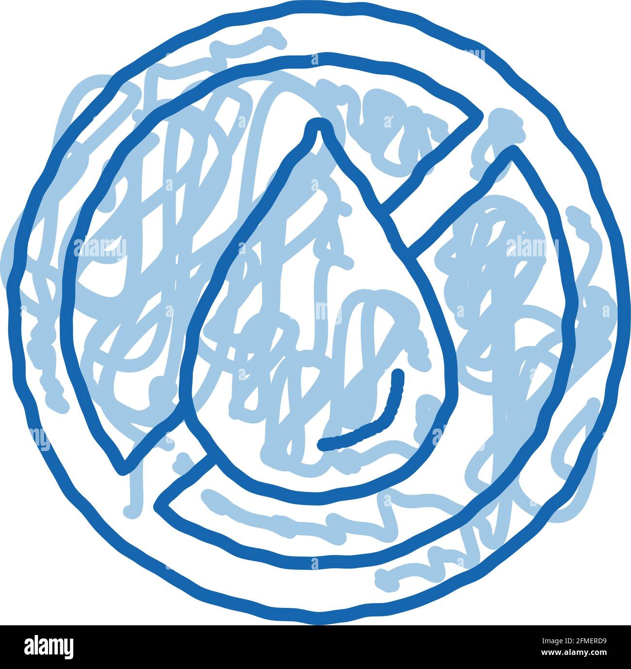 Allergen Free Trans Fat doodle icon hand drawn illustration Stock ...