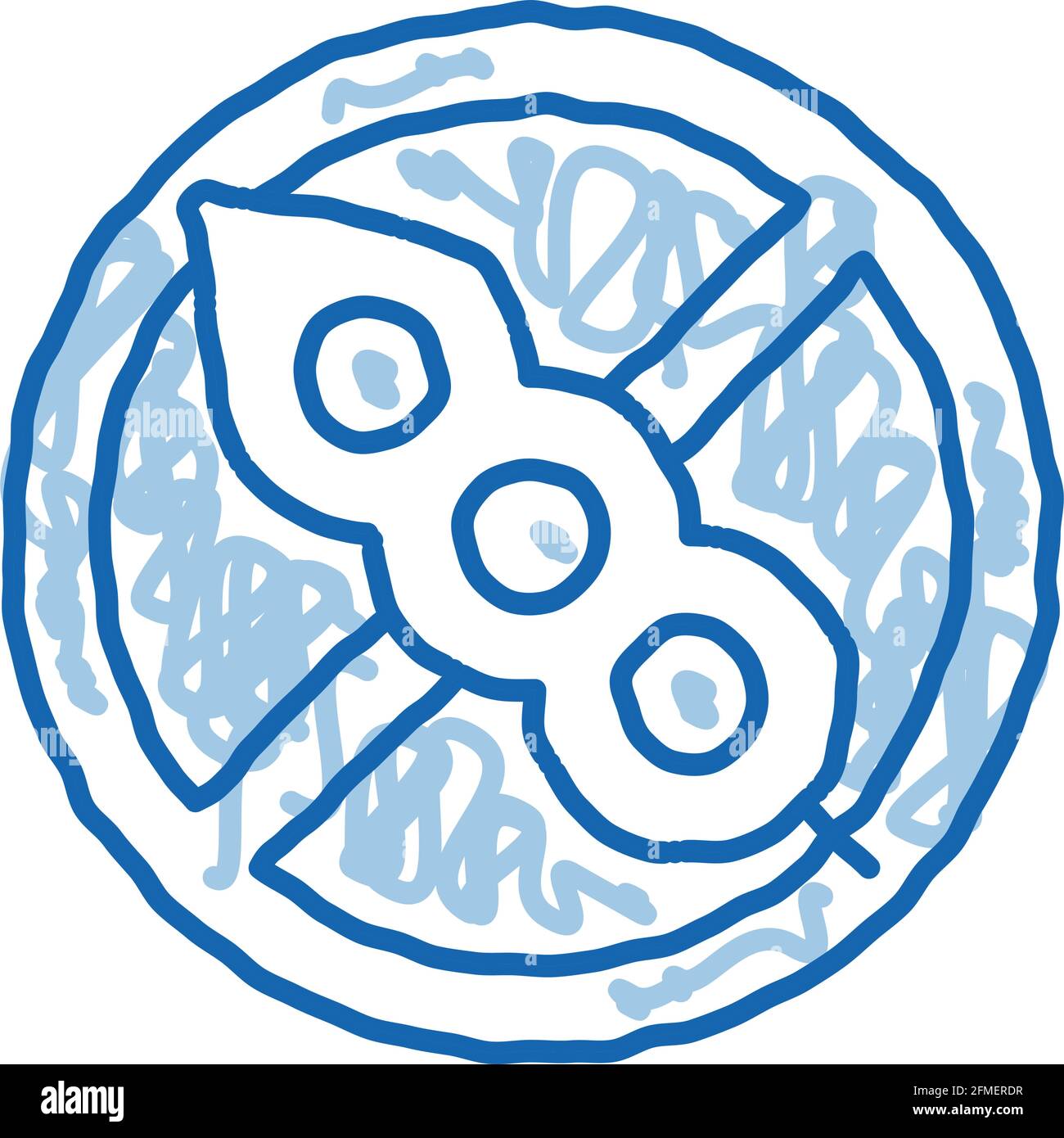 Allergen Free Trans Fat doodle icon hand drawn illustration Stock ...
