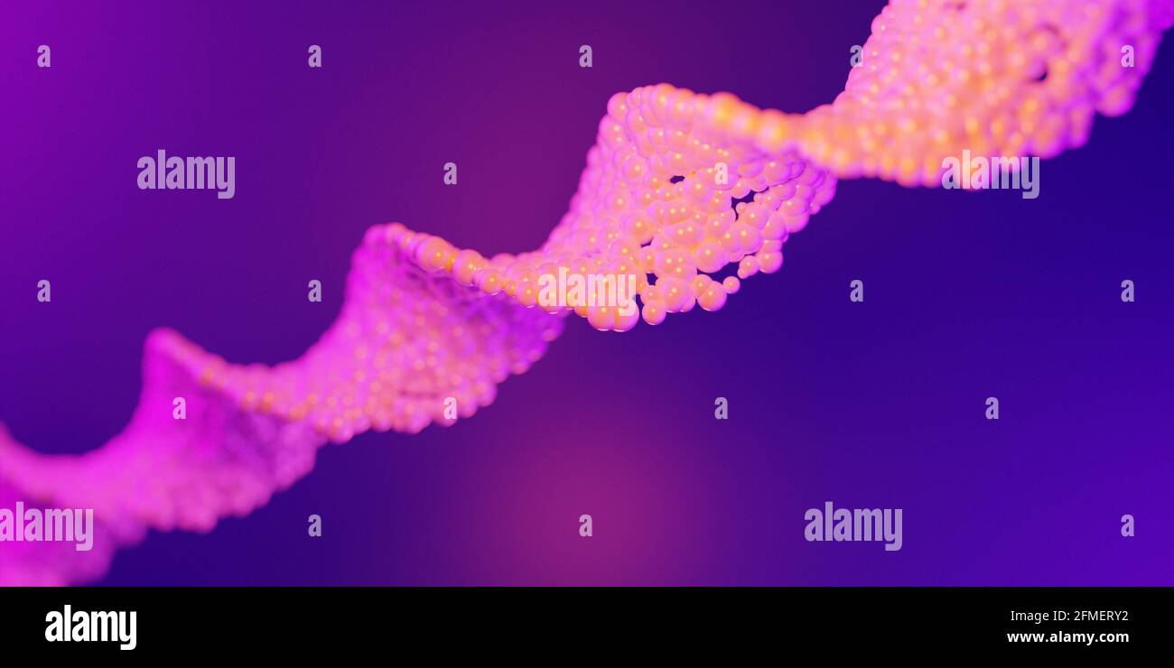 3d illustration of a stereo strip of different colors. Geometric ...