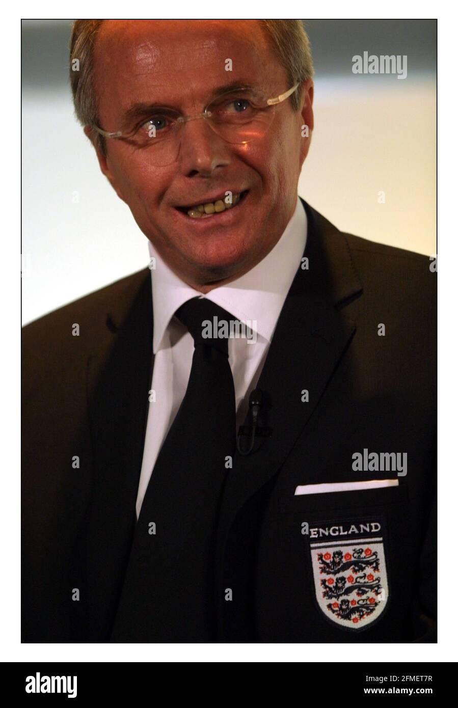 Sven Goran Eriksson at pressw conf re England suits for World Cup.pic ...