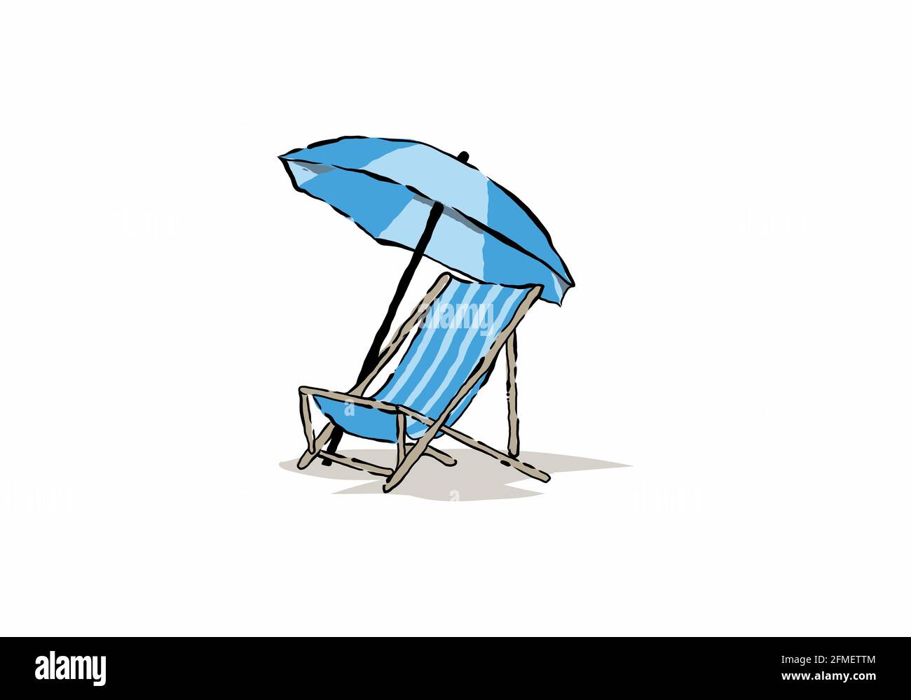 Beach Chair Illustration