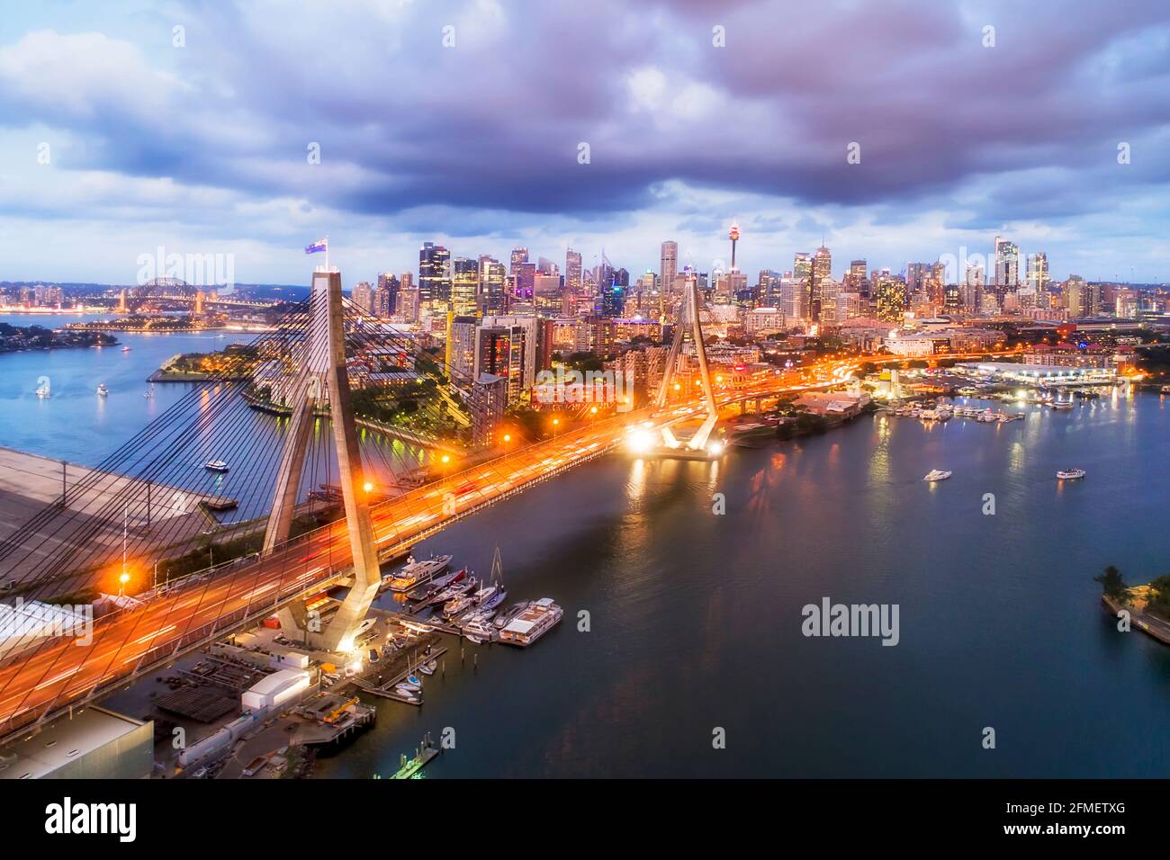 Anzac bridge sydney australia hi-res stock photography and images - Alamy