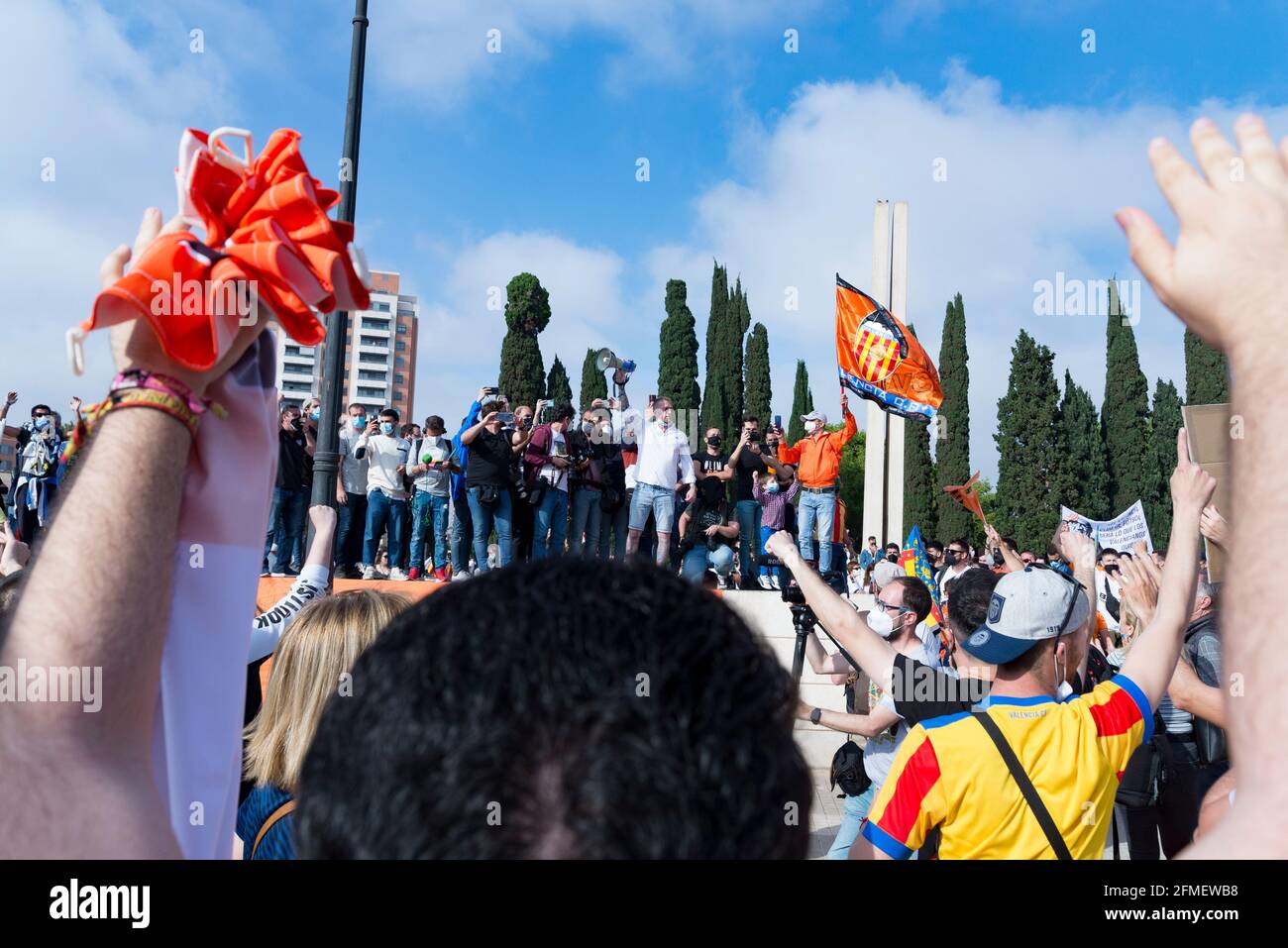 Tomas Ribera Monzo spokesman for the Curva Nord animation stand speaks ...