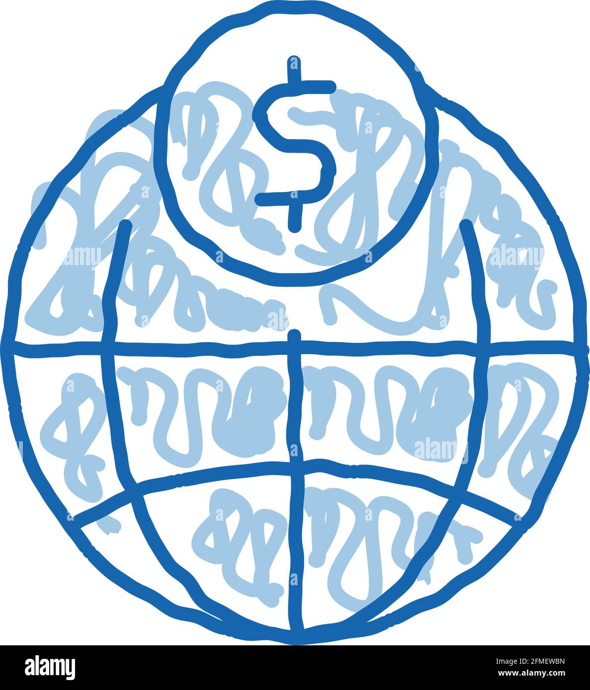 World Payment Coin Transfer doodle icon hand drawn illustration Stock ...